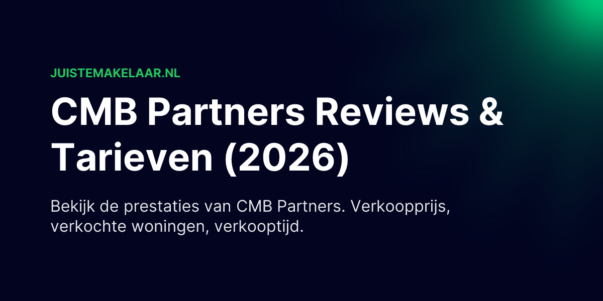 CMB Partners Reviews & Tarieven (2026) — JuisteMakelaar