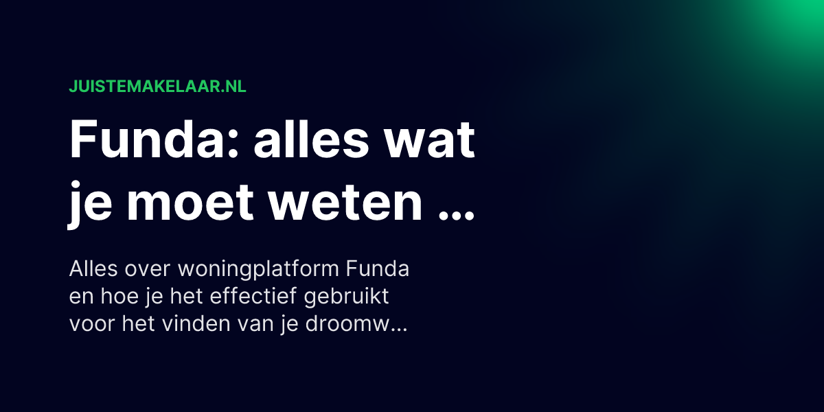 Funda — JuisteMakelaar